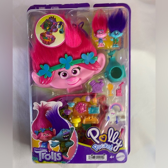 Mattel | Toys | Polly Pocket Dreamworks Trolls By Mattel Ages 4 And Up ...